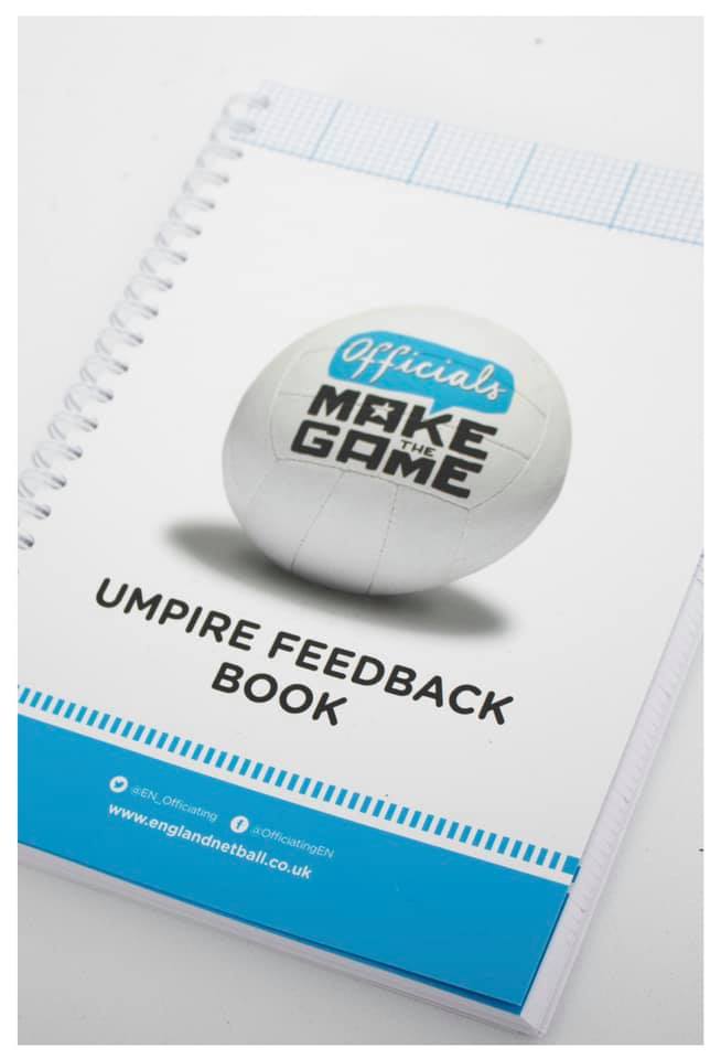 Umpire Feedback Book – ENGLAND NETBALL ONLINE STORE